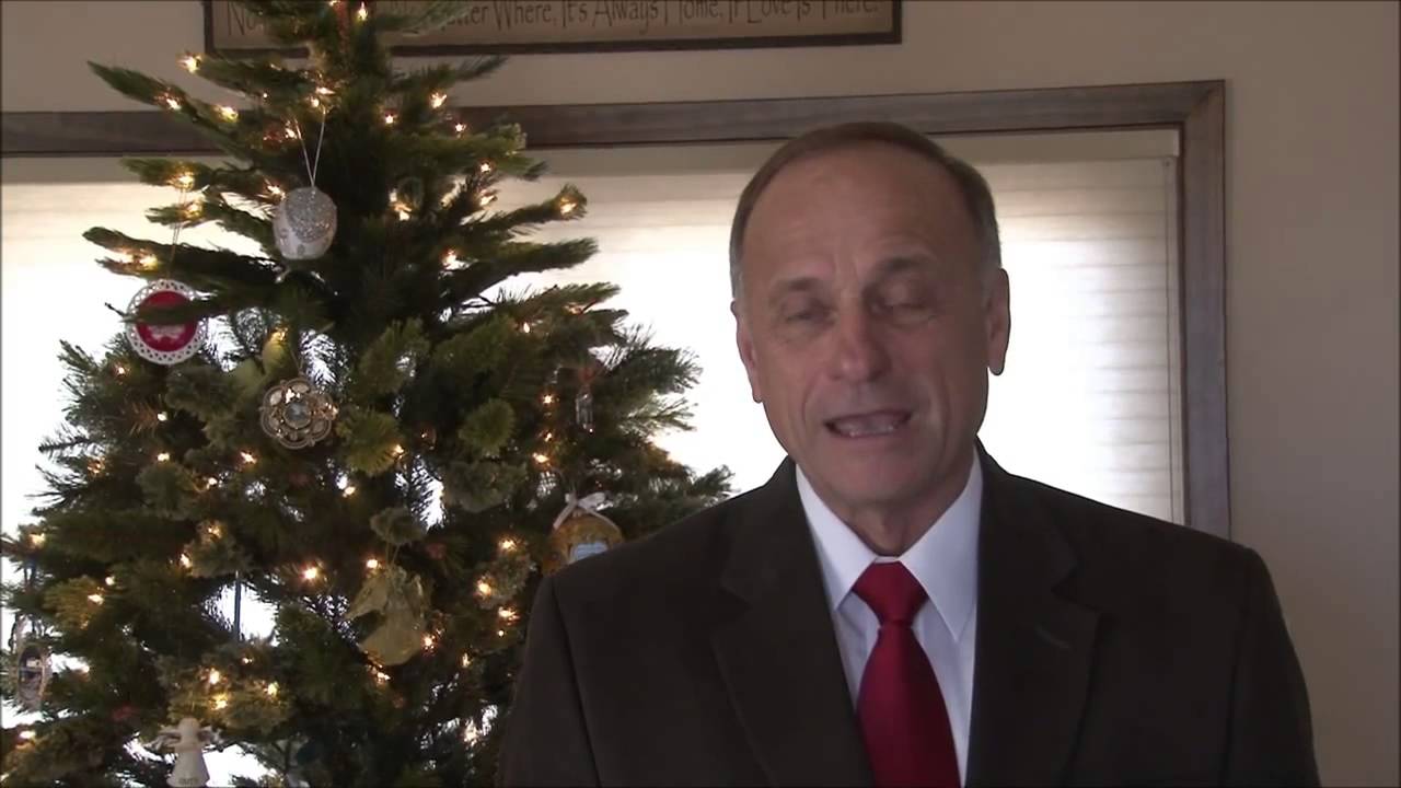 Congressman Steven King Promotes Keep Christ In Christmas - YouTube