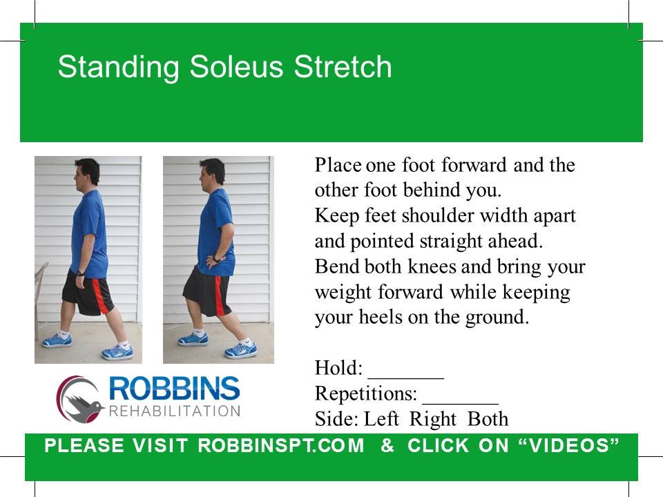 Standing Soleus Stretch