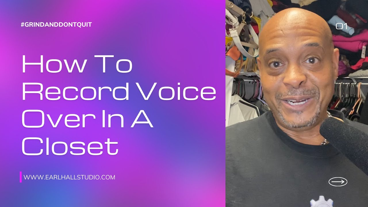 How To Record Voice Over In A Closet - YouTube