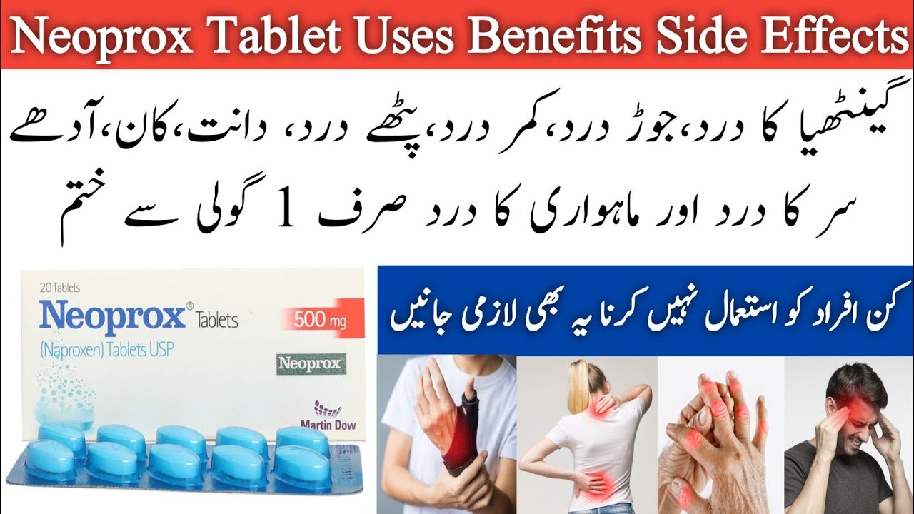 Neoprox Tablet Uses In Urdu | Neoprox 500 Mg Tablet | How To Use - YouTube
