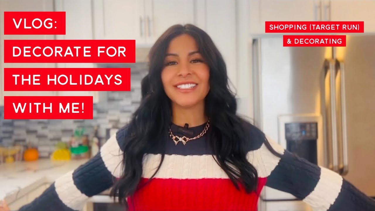 Vlog: Decorate for the holidays with me! (Shopping & decorating)🎄 - YouTube