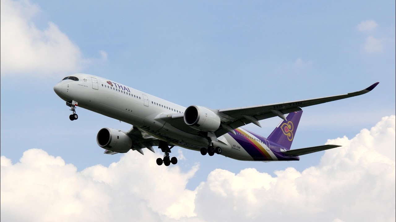 Thai Airways TG926 from Bangkok to Phuket with A350-900 - YouTube