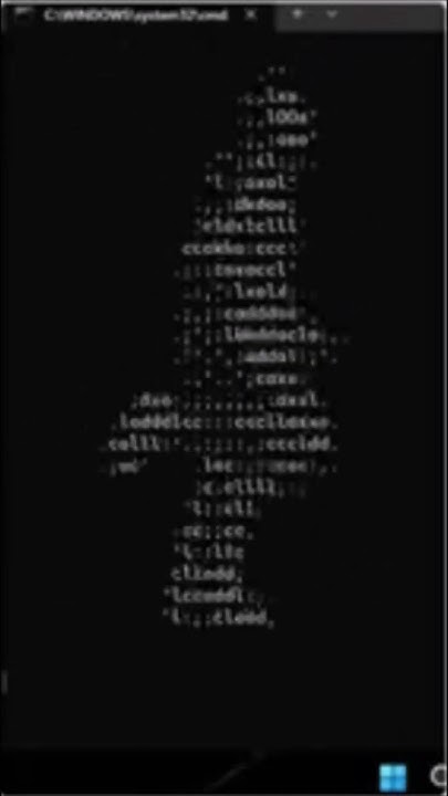 How to get a walking man in cmd!!! #cmd #coding #computerhacking #computer #technology #hacker # ...