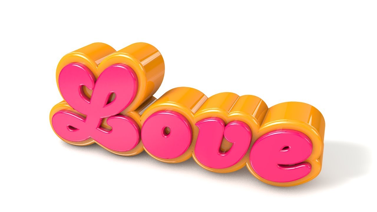 Cinema 4D Tutorial - Bevel Rounded 3D Text - YouTube