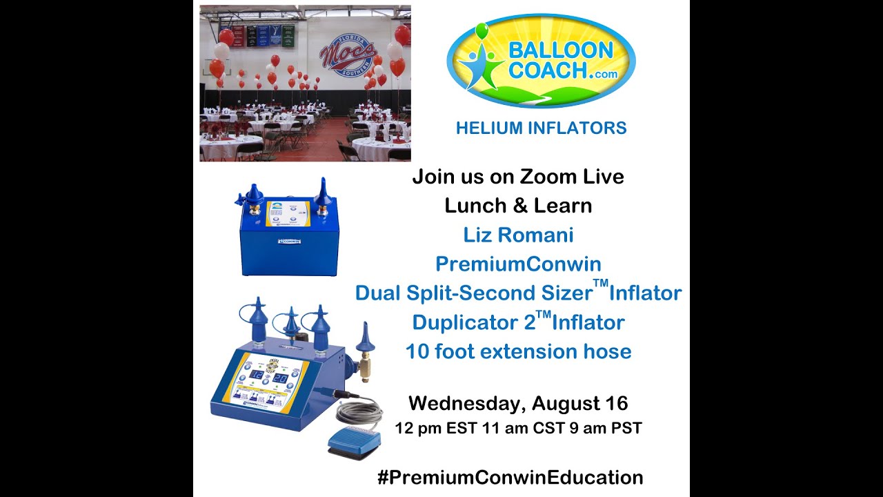 Heilium Inflator Demo Liz Romani PremiumConwin | Balloon Boss Mastermind | Balloon Coach - YouTube