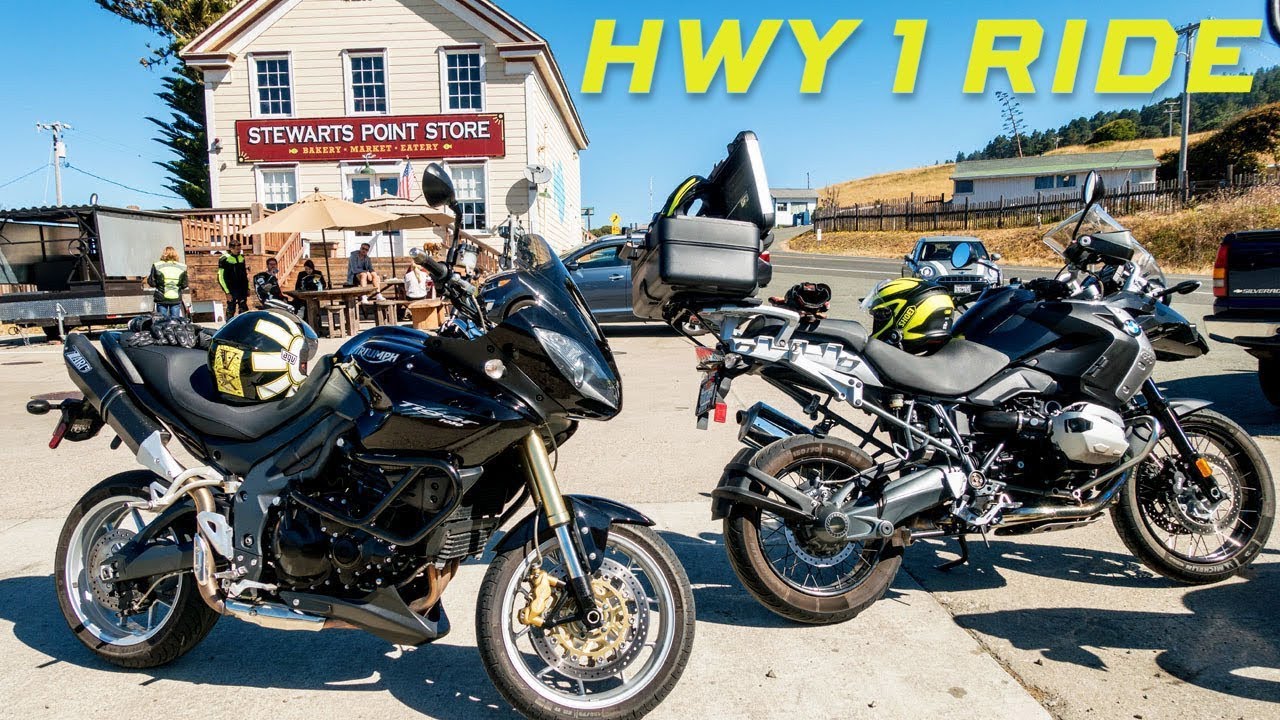 Sunny HWY 1 Motorcycle Ride - YouTube