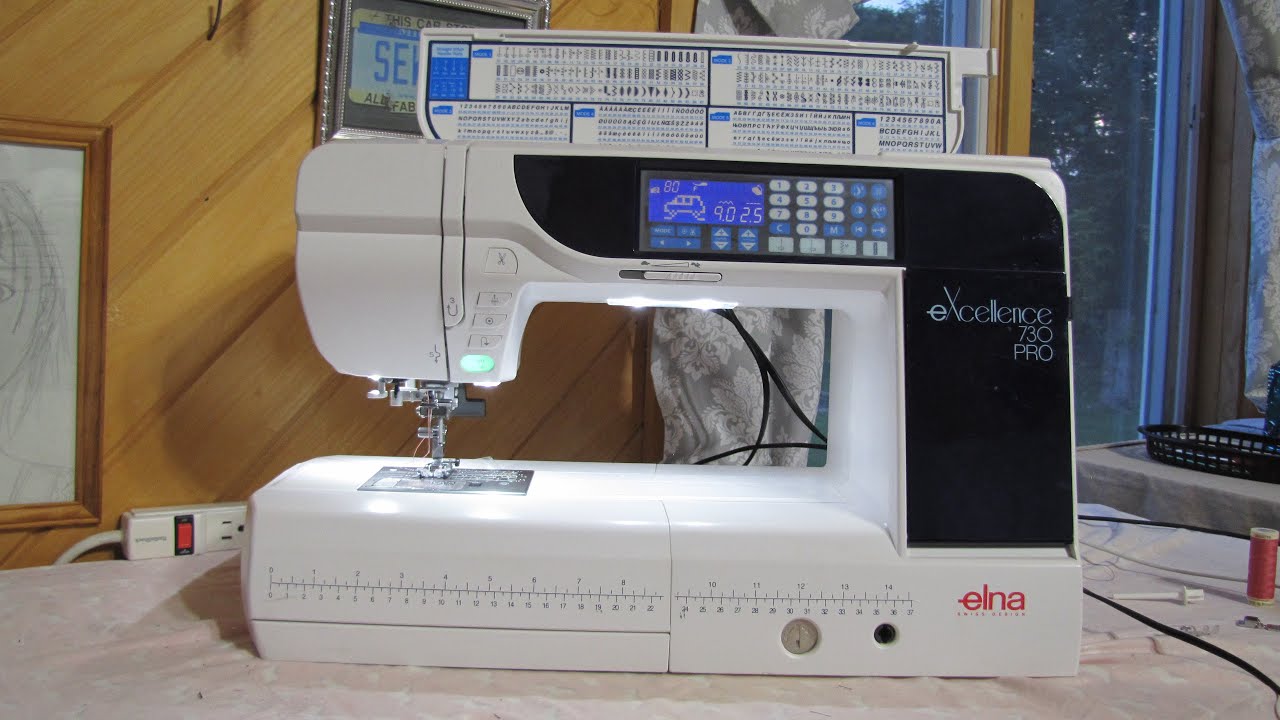 walking foot elna excellence 730 pro - YouTube