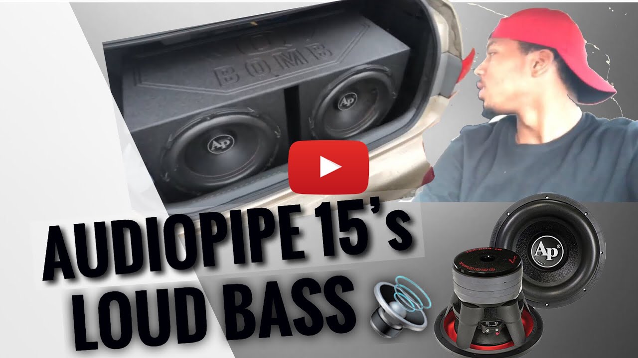 AUDIOPIPE 15's IN QBOMB BOX LOUD BASS - YouTube