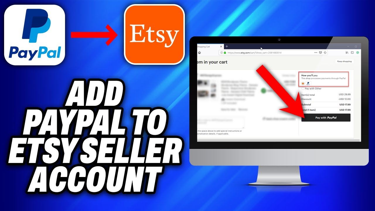 How To Add Paypal To Etsy Seller Account - Easy Fix - YouTube