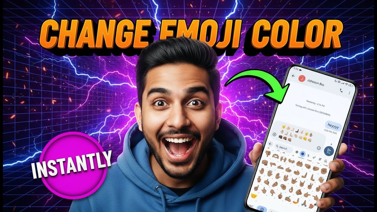 How to Change Emoji Color on Android | Personalize Your Messages (2026 ...