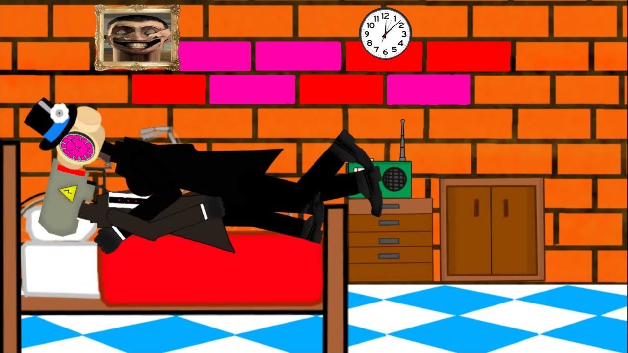 Clock woman is sus || cameraman love clock woman || tv woman sus - YouTube