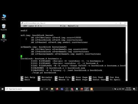 3 xv6. Create and execute a command in xv6 os. - YouTube