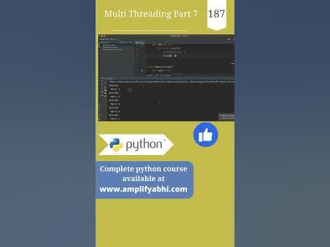 Python : Multi Threading Intro | Part 7 | py srt 187 - YouTube