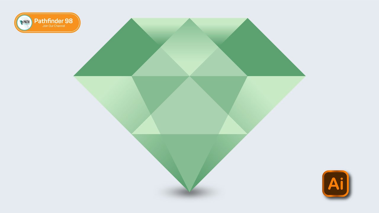 How to design a Diamond logo | illustrator Tutorial - YouTube