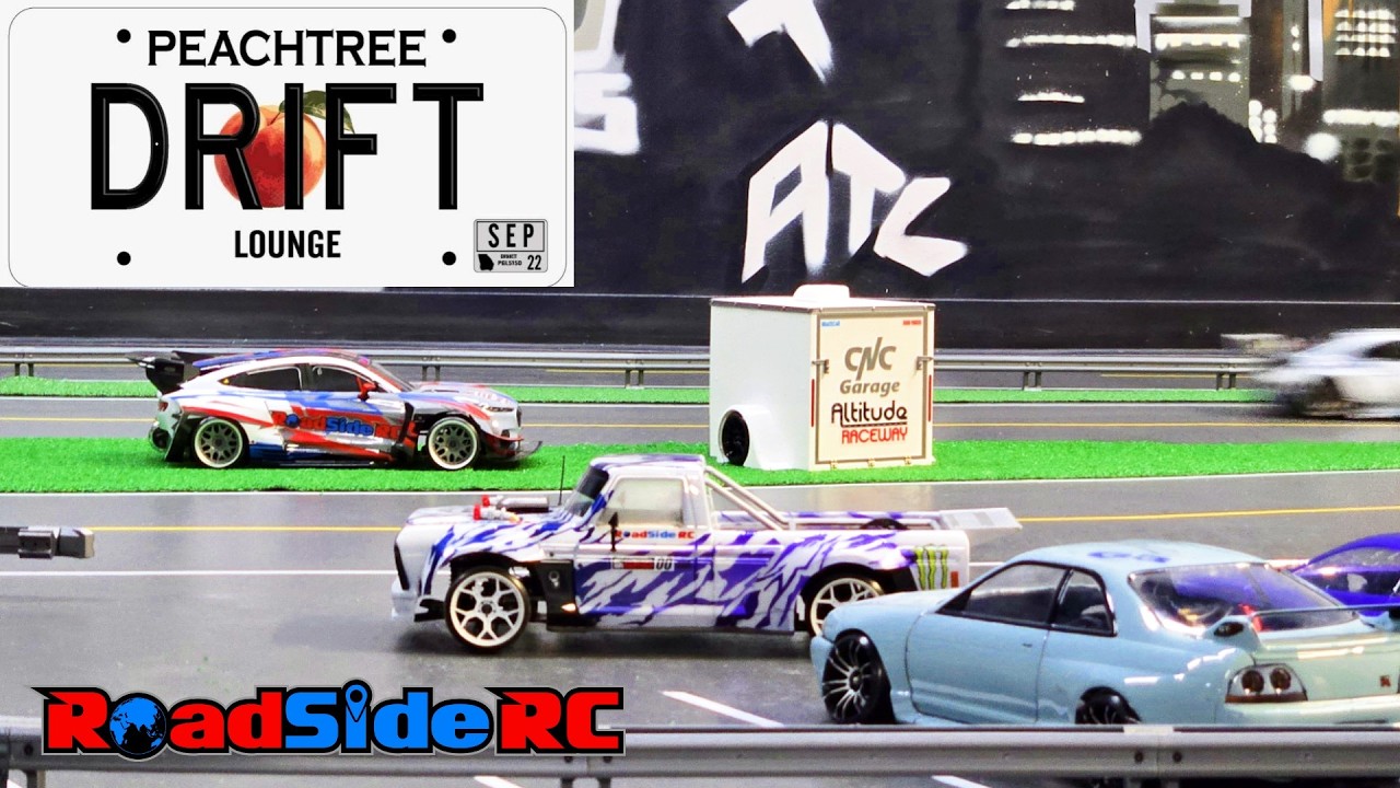 EPIC RC Drift Track in Atlanta!! Peachtree Drift Lounge - YouTube