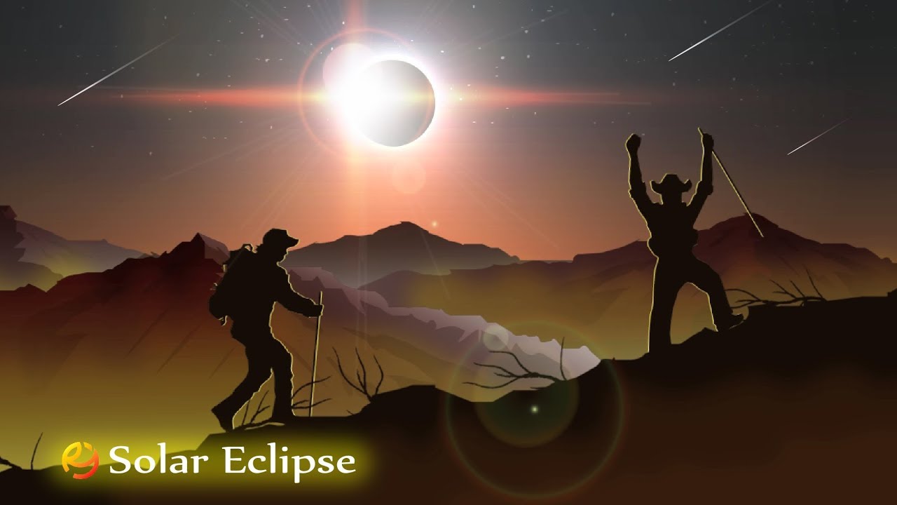 design landscape vector in adobe illustrator, solar eclipse - YouTube