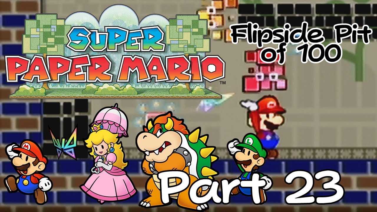 Super Paper Mario - Part 23 - Boss Wracktail (Flipside Pit of 100 ...