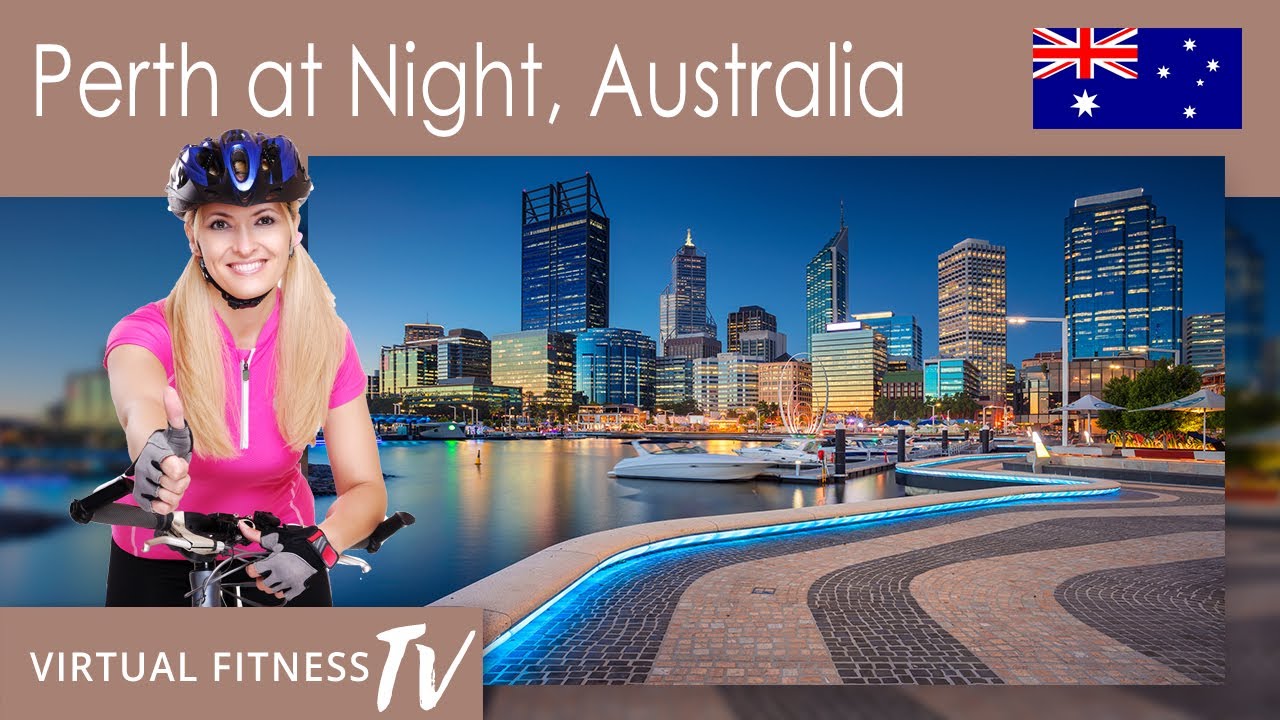 Guided Virtual Cycle Tour Perth at Night, Australia - YouTube