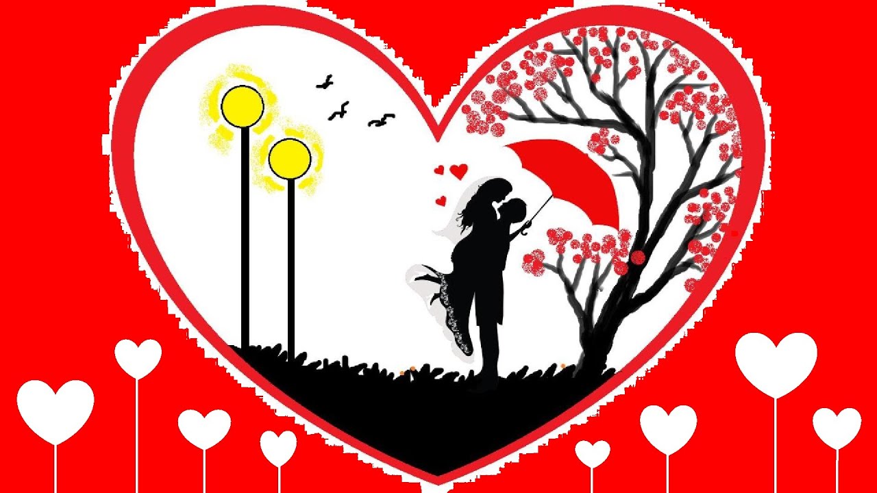 How to draw in computer| Romantic Couple | ms paint tutorial ...