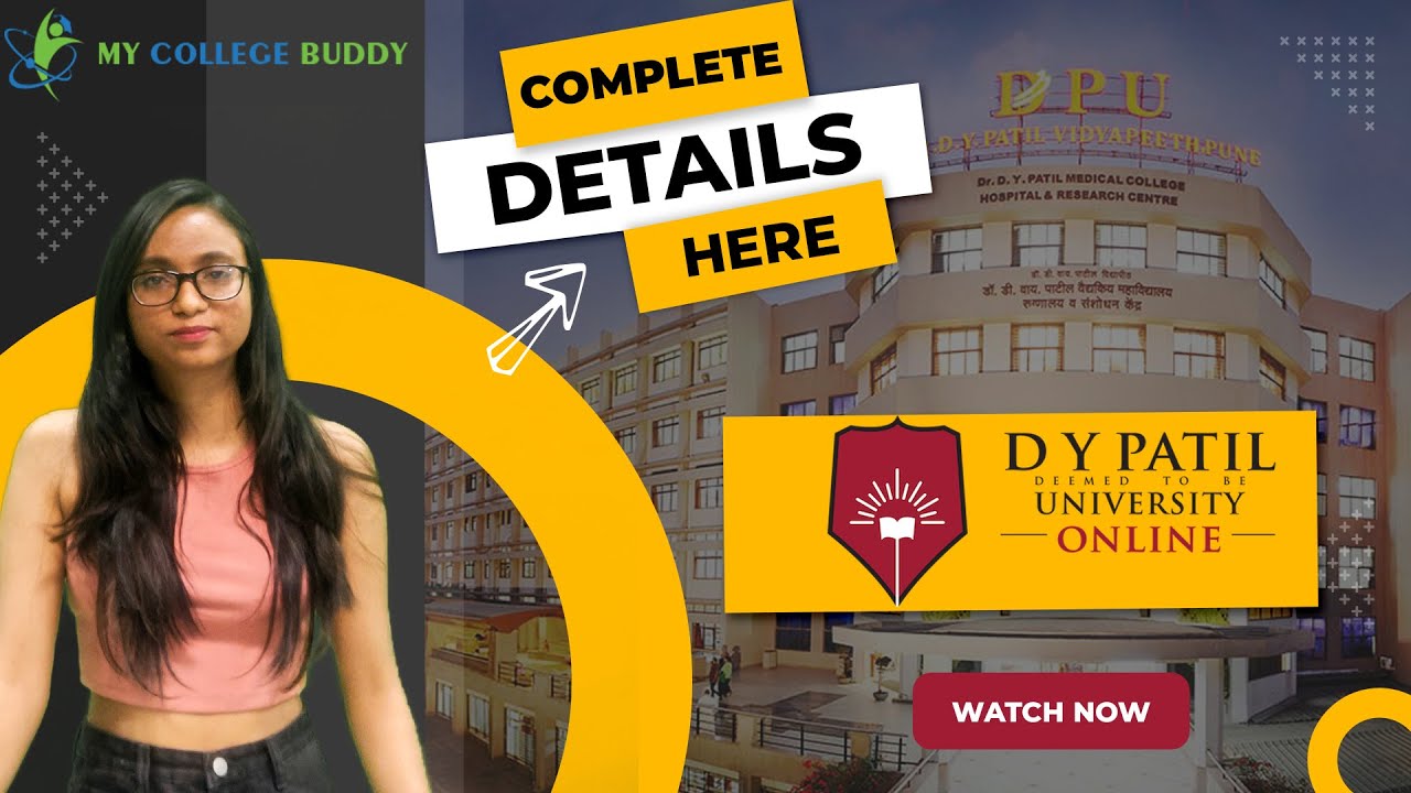 Dr. DY Patil University, Pune (DPU): Online Education| Complete Review ...