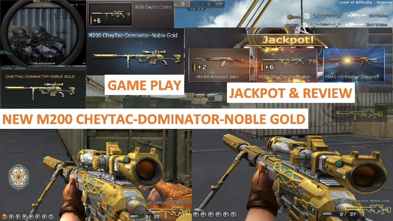 CROSSFIRE 3.0 PH NEW M200 CHEYTAC-DOMINATOR-NOBLE GOLD JACKPOT & REVIEW ...