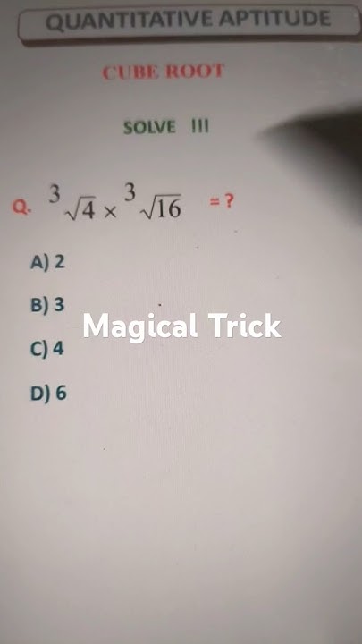 CUBE ROOT (MAGICAL TRICKS) #maths #mathstricks #mathsolympiad - YouTube