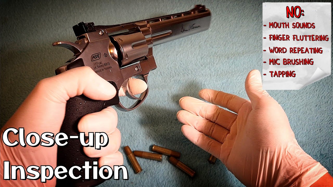#6: ASMR: Close-up Inspection: Gun (Dan Wesson) - YouTube
