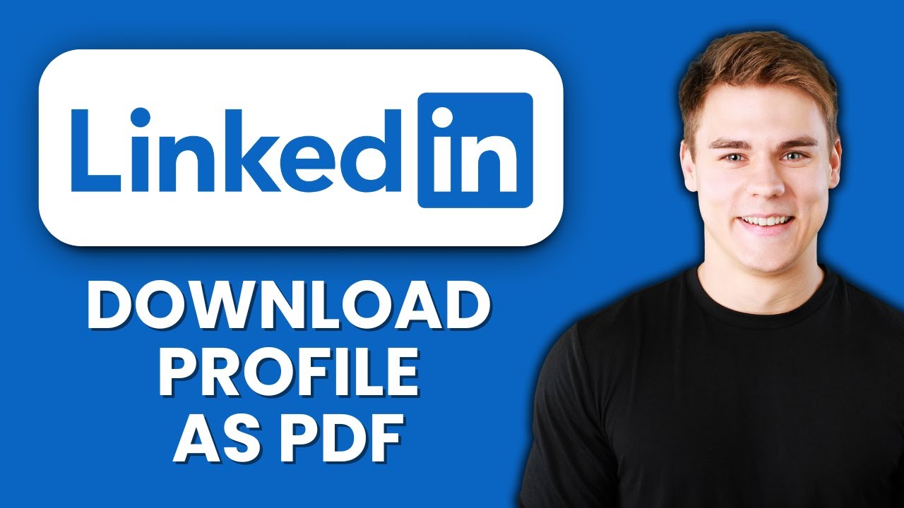 NEW! How to Download LinkedIn Profile as PDF (2025) 📄 | Save Resume ...