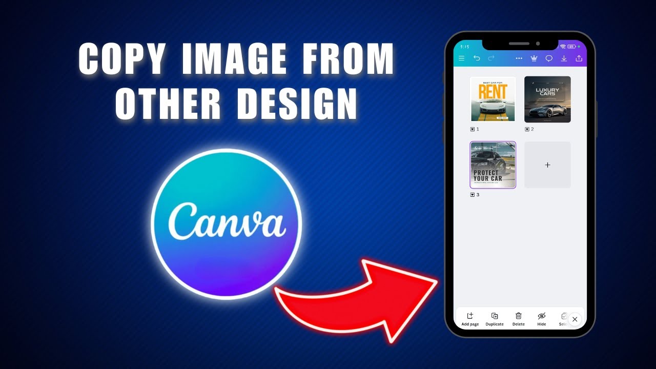How To Copy Paste Image From Different Design Canva Mobile 2025 - YouTube