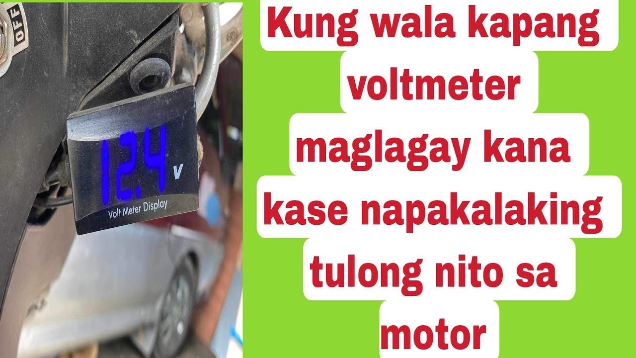 Paano maglagay ng voltmeter sa rusi wave style at sa kahit na anong uri ...