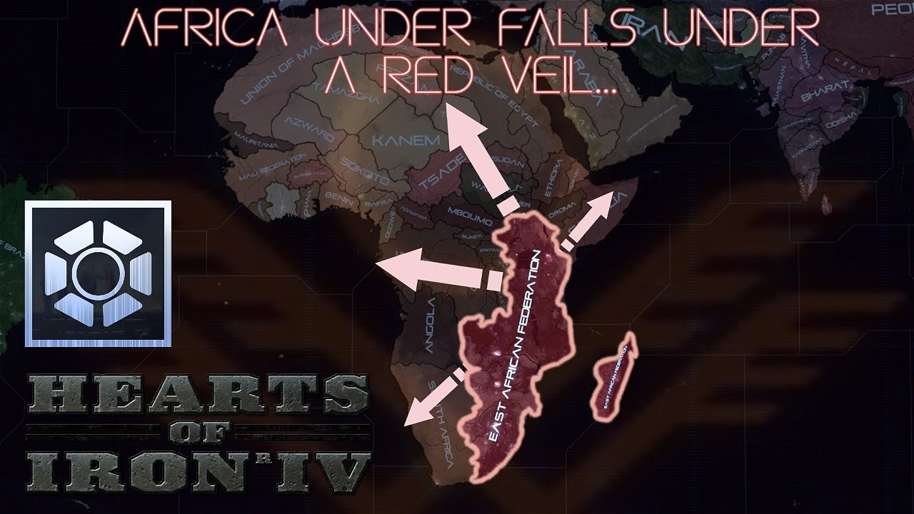 A Red African Union | East African Federation Timelapse | HOI4: Beyond ...