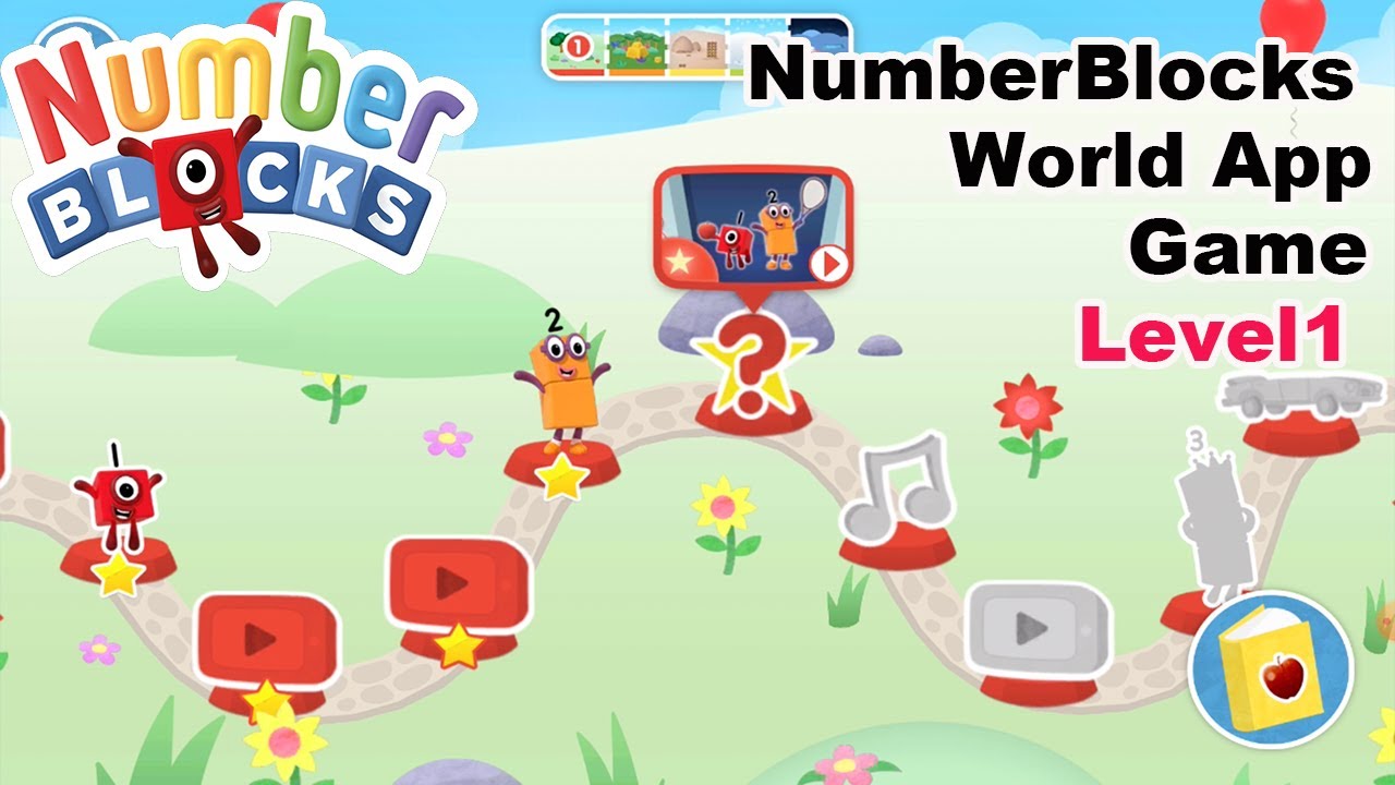 NumberBlocks World App Game 게임 Quiz Level 1 - YouTube