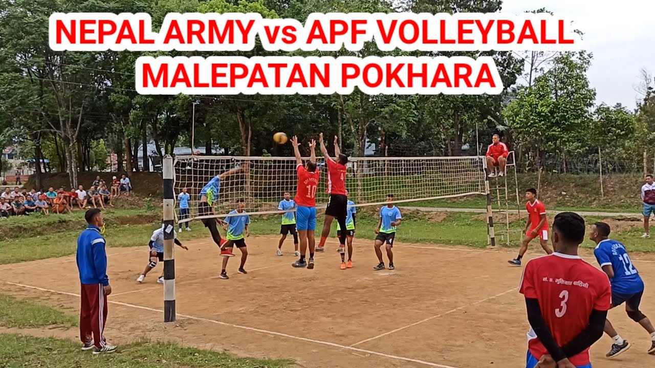 nepal army vs apf volleyball match malepatan pokhara/#viralvideo #army ...