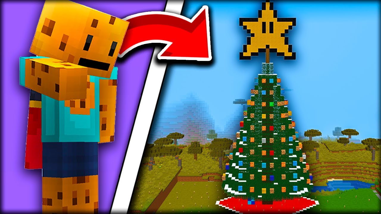 Construí el ÁRBOL de NAVIDAD más GRANDE en Minecraft Survival... - YouTube