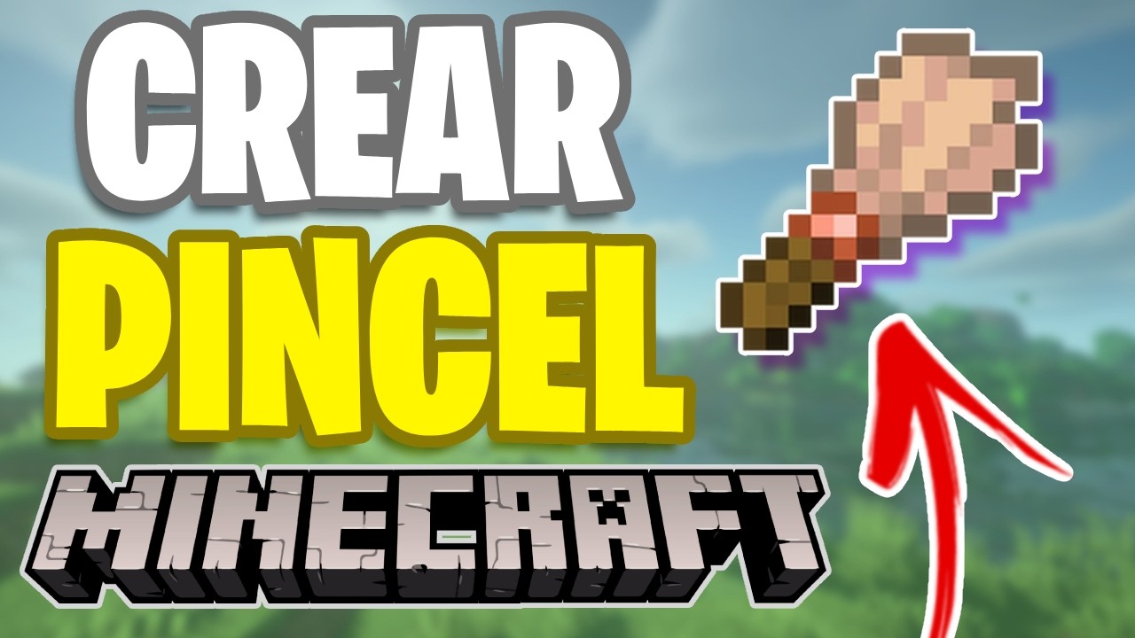 COMO HACER UN PINCEL💎 EN MINECRAFT👈 - YouTube