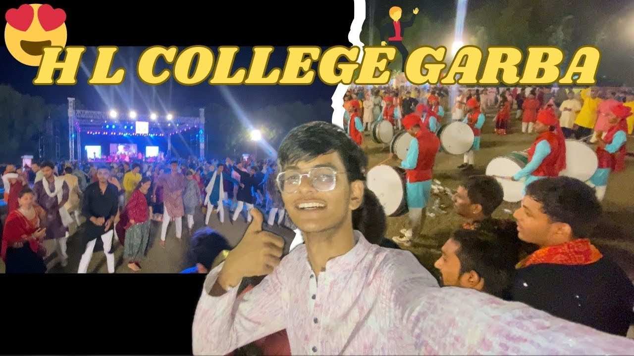 H L college garba night 🤩 | Ahmedabadi garba | Day 4 # ...