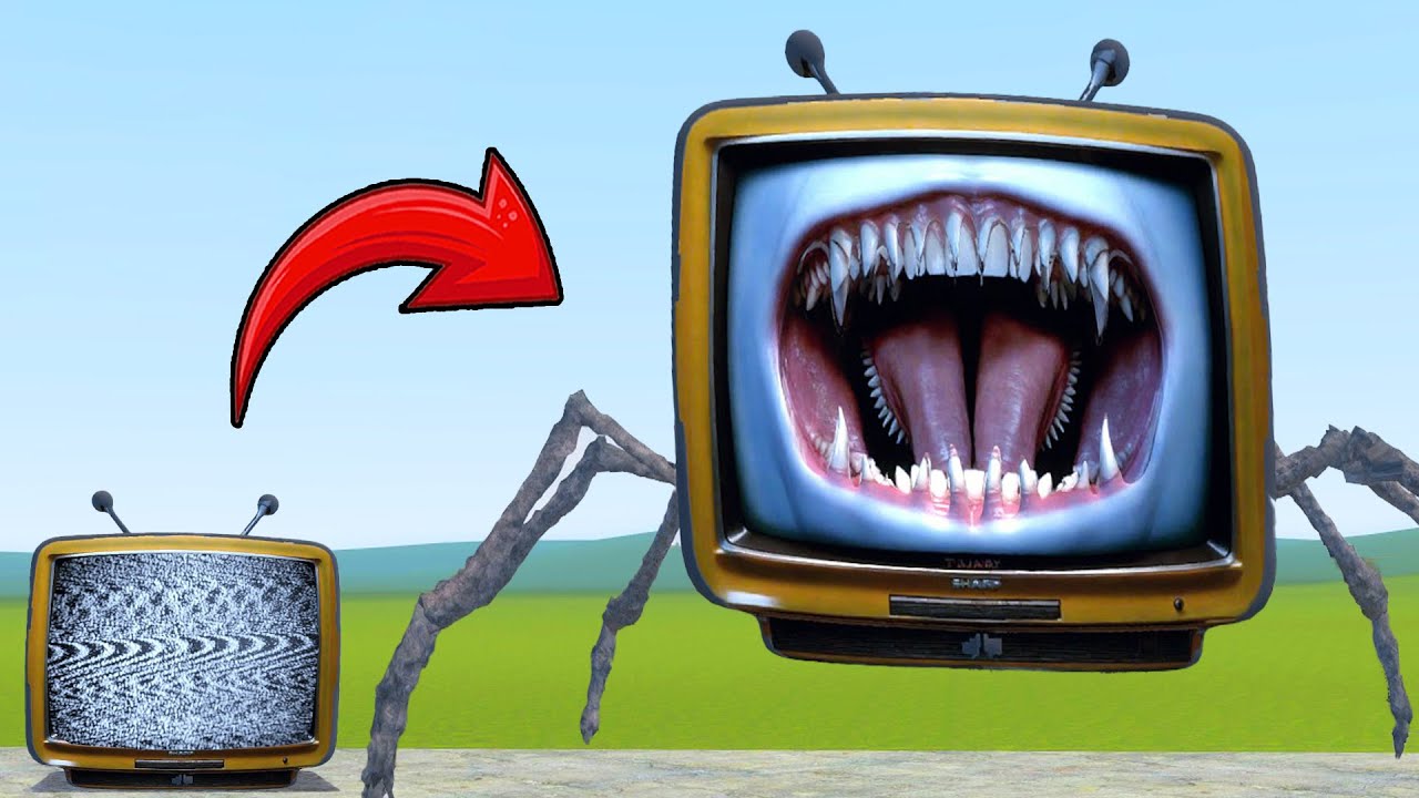 I FOUND NEW TV EATER SPIDER MONSTER In Garry's Mod! - YouTube