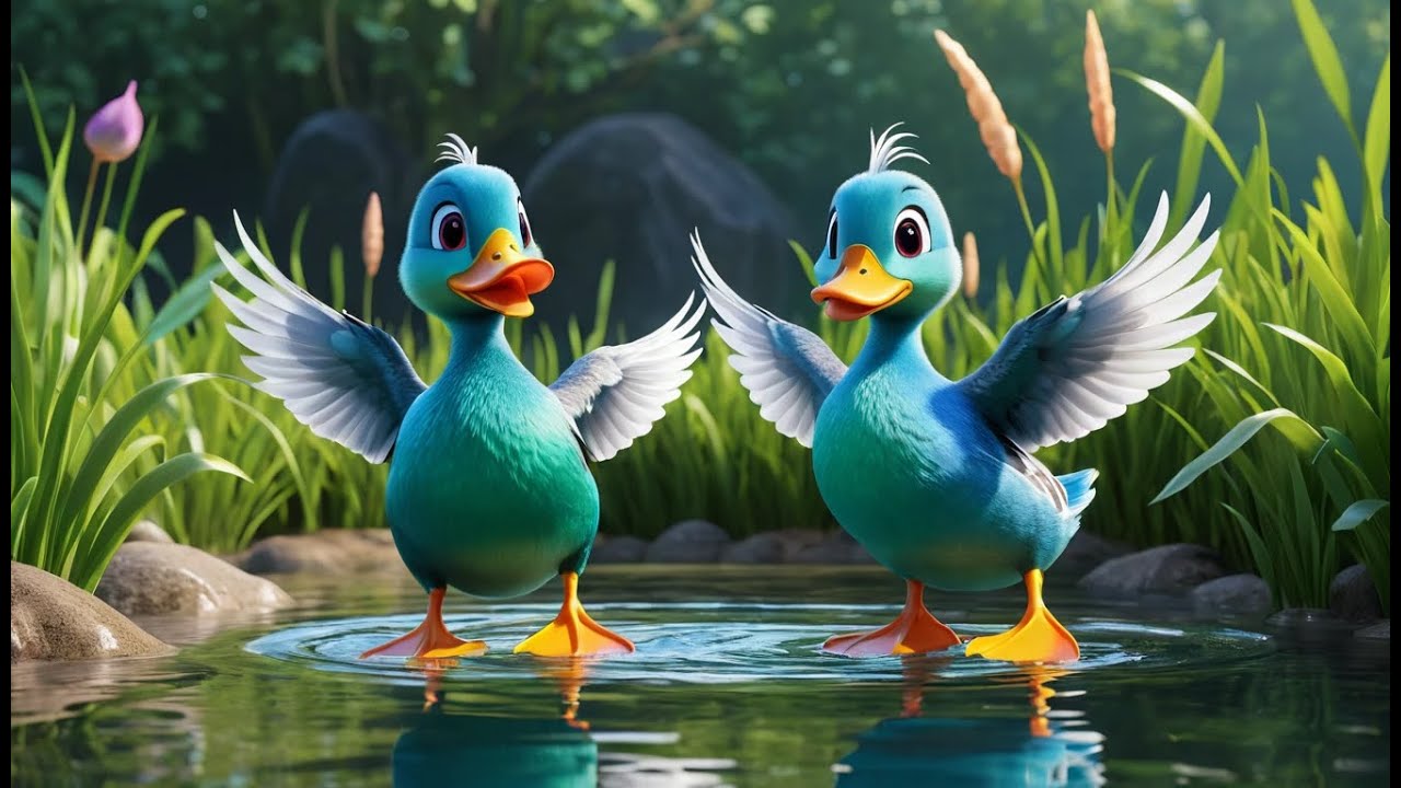 Quacky Ducks and Swishy Fish | Fun Water Nursery Rhyme for | Playful ...