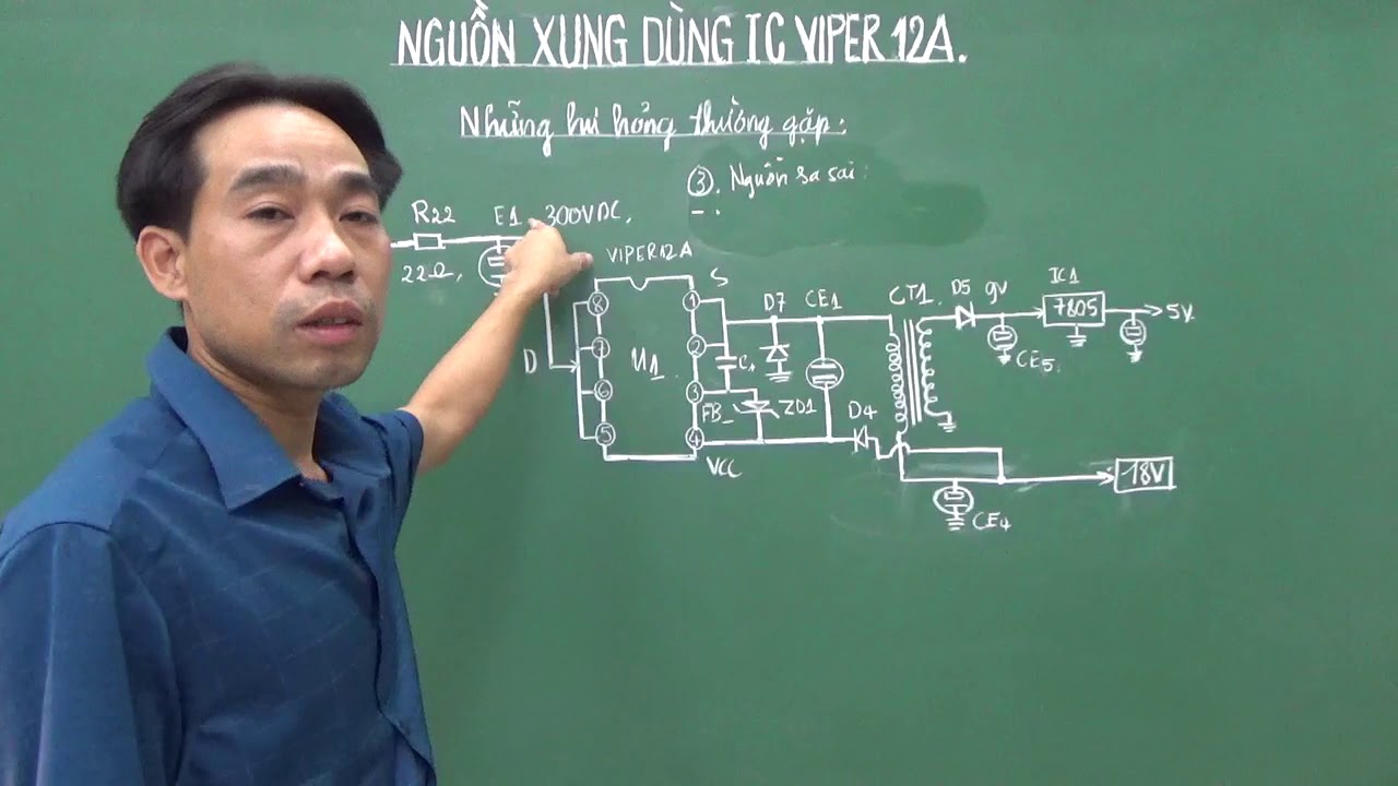 Sửa chữa nguồn xung, ic nguồn viper12a, những hư hỏng thường gặp, cách ...