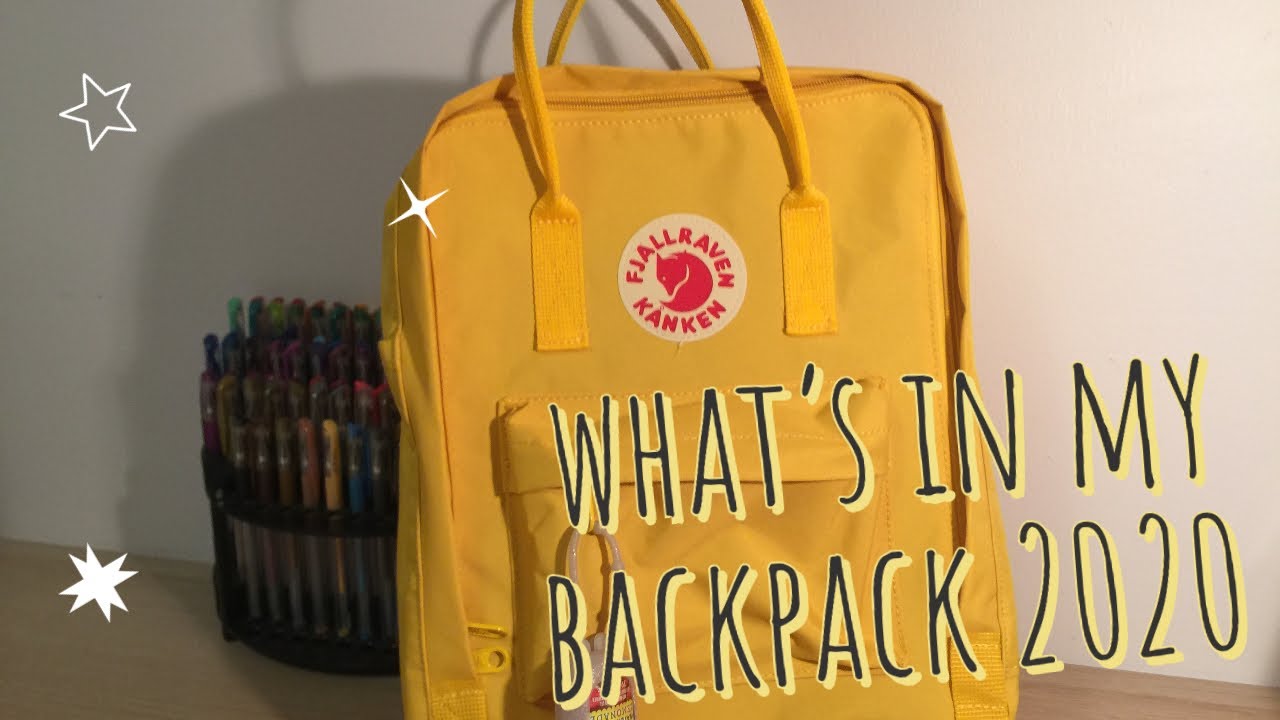 What's in my backpack 2020! - YouTube