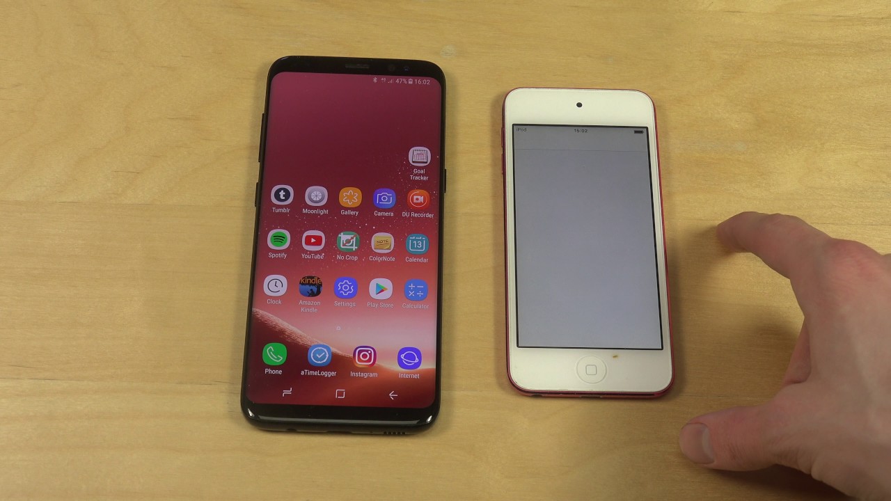 Samsung Galaxy S8 vs. iPod Touch 5 - Speed Test - YouTube