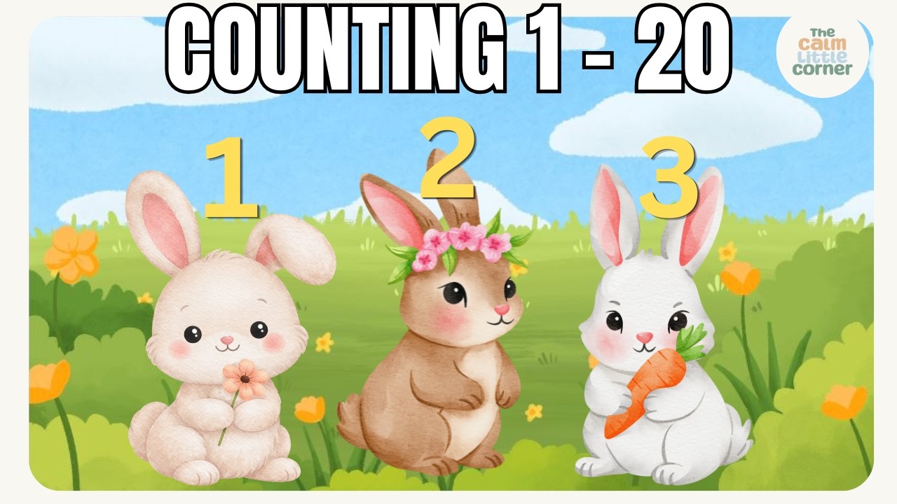 Count to 20 with Bunnies! 🐰 Counting 1–20 for Toddlers | Learn Numbers ...
