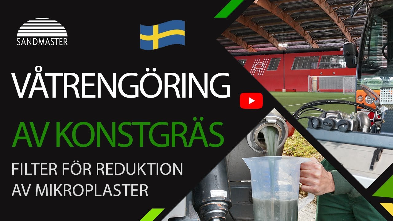 SANDMASTER - VÅTRENGÖRING AV KONSTGRÄS - YouTube