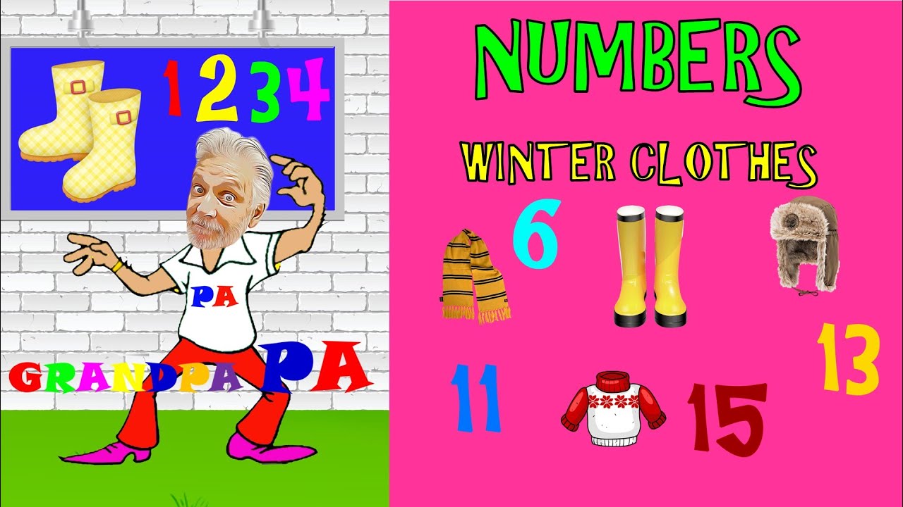 NUMBERS AND WINTER CLOTHES - YouTube