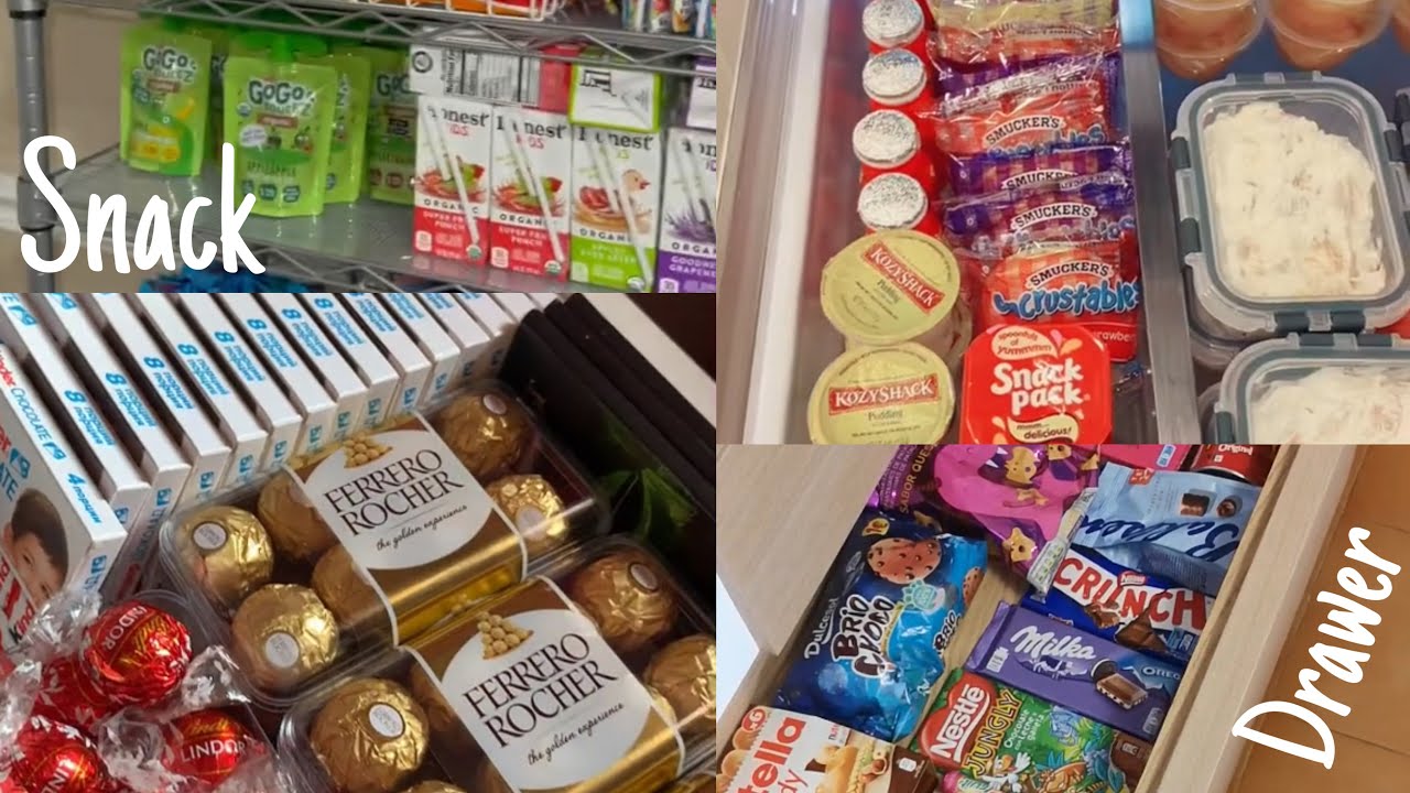 Snack And Drink Restocking Organizing ASMR - YouTube