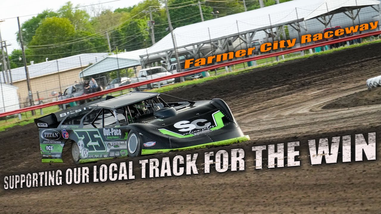 Supporting our local track for the WIN!! Farmer City Raceway - YouTube