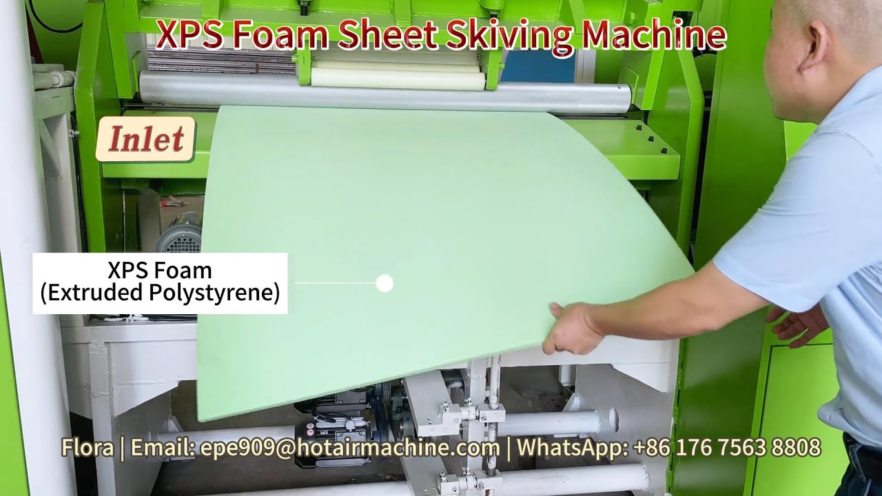 XPS Extruded Polystyrene Foam Sheet Skiving Machine | Skive to 1 mm ...