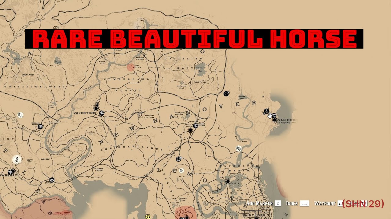 Rare Horse Nokota Blue Roan Location - RDR2 - YouTube