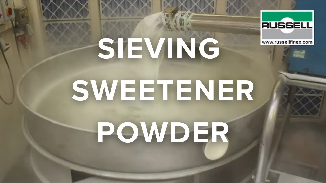 Sieving machines for sweetener powder - YouTube