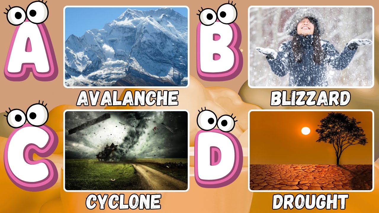ABC Natural Disasters Song for Kids 🌋 A to Z Disaster Alphabet Rhymes ...